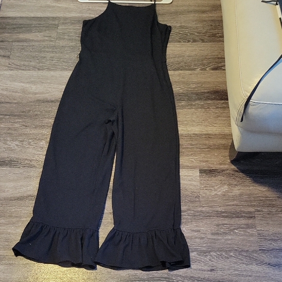 Bar III | Pants & Jumpsuits | Bar Iii Black Flared Hem Jumpsuit With ...